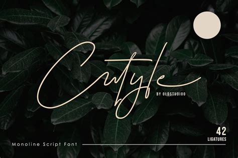 Cutyle Monoline Script Font Dafont Free