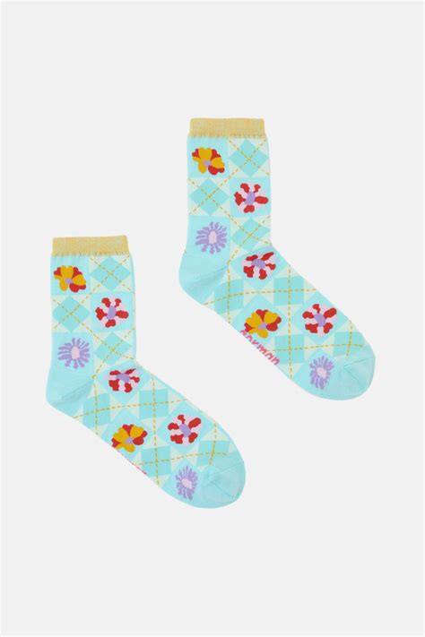 Big Bouquet Check Sock Gorman