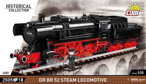 Drb Class 52 Steam Locomotive With Coal Wagon Brick Model Cobi 6282