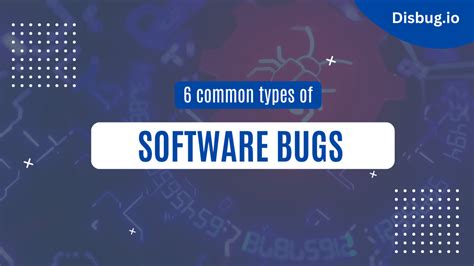 what is a software bug 6 common types of software bugs