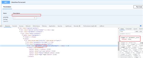 Asp Net Core Webapi Swagger Swashbucle Hide Preview Of Available Values Of Dropdown