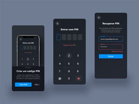 Recover Password Ui Dark Theme By João Victor De Sousa On Dribbble