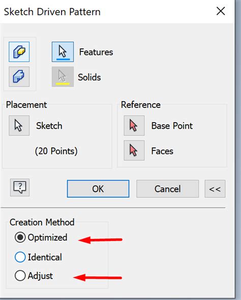 The Round Off Features Are Sometimes Not Executed In The Row Of Pattern