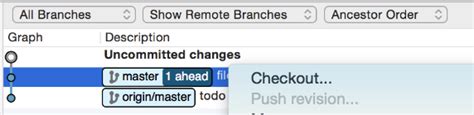 Git SmartGit Not Showing Uncommited Changes In Log Stack Overflow