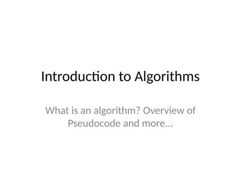 Introductiontoalgorithms Pptx