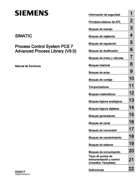 pcs7 manual apl library funciones v9 pdf pdf software informática