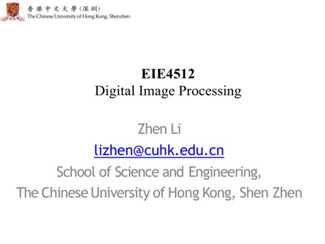 Digital Image Processing Lecture 1