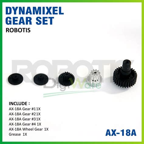 Jual Dynamixel Ax 18a Gear Set For Servo Dynamixel Ax 18a Gear Ax18 Shopee Indonesia