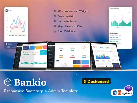 Responsive Bootstrap 5 Admin Template And Dashboard Ui Kit Bankio