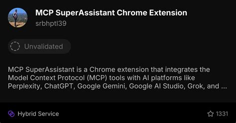 Mcp Superassistant Chrome Extension · Lobehub Mcp Superassistant Chrome Extension · Lobehub