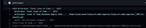 Lines Of Code Reporter · Actions · Github Marketplace · Github