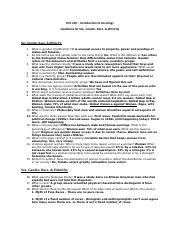 Assignment 8 Sex Gender Race Ethnicity Docx SOC 200 Introduction To Sociology Questions