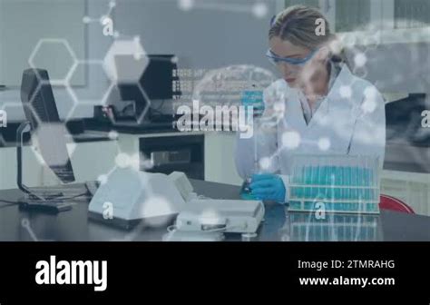 Animation Of Molecules Structures Computer Language Brains Over