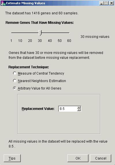 Replacing Missing Values With An Arbitrary Value