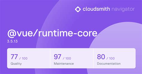 Vueruntime Core 3513 Npm Package Quality Cloudsmith Navigator