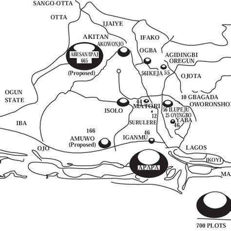 Map Of Industrial Estates In Lagos Download Scientific Diagram