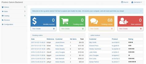 Best Free AngularJS Admin Dashboard Themes OnAirCode