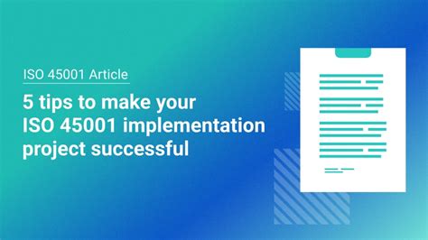 Important Articles On ISO 45001 Implementation Expert Resources