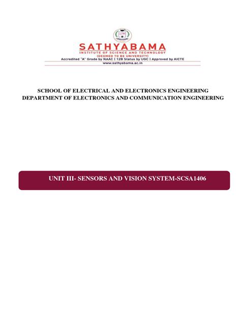 unit 3 sensors and vision systems pdf computer vision sensor