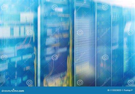 Big Data And Information Technology Concept Supercomputer Data Center