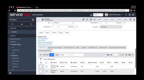 Demand Module Diagram Servicenow Servicenow Data Model V2 7
