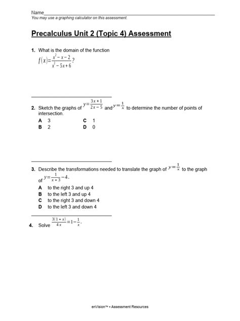 final precalculus unit 2 topic 4 assessment 10 26 22 pdf sphere