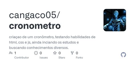 Github Cangaco05cronometro Criaçao De Um Cronômetro Testando