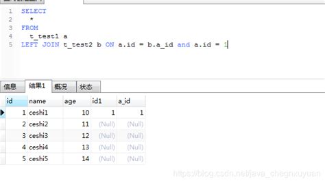 Mysql中and条件写到left Join后面和where后面的区别and条件放where和left Join Csdn博客