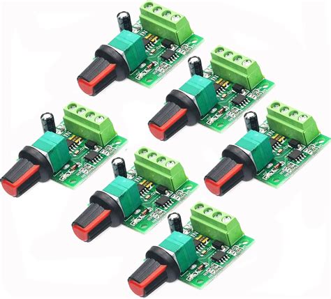 runcci yun 6pcs dc 12v pwm motor speed controller 1 8v 3v 5v 6v 12v 2a