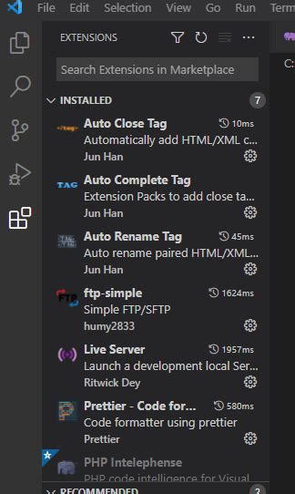Extension Yang Harus Diinstal Pada Visual Studio Code Jika Ingin