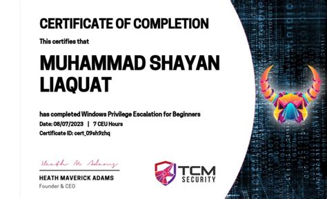 Muhammad Shayan Liaquat On Linkedin Cybersecurity Tcmsecurity Infosec