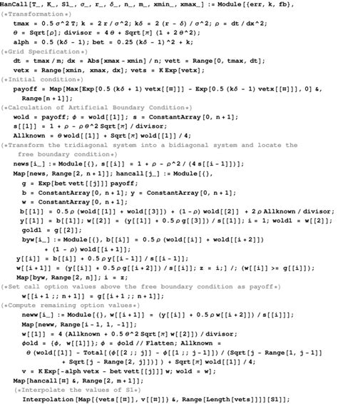 Han And Wu Mathematica Code For Pricing Call Options Download