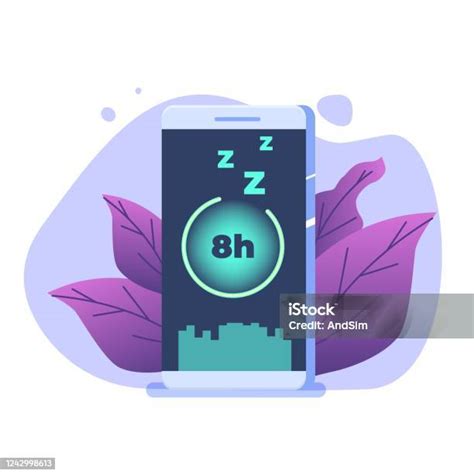 수면 추적기 피트니스 스마트 폰 응용 프로그램 스마트 알람 시계 벡터 일러스트레이션 0명에 대한 스톡 벡터 아트 및 기타 이미지 0명 건강관리와 의술 건강한 생활방식
