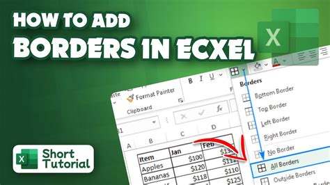 How To Add Borders In Excel 2024 Initial Solution Youtube