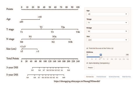 A The Huang Dss Model A Web Based Dss Nomogram For Predicting 3
