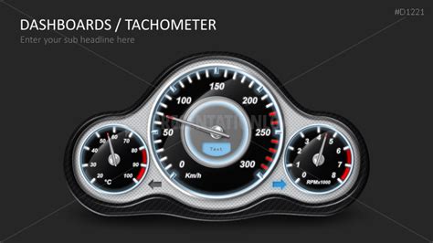 Dashboards Tachometer PowerPoint Templates PresentationLoad