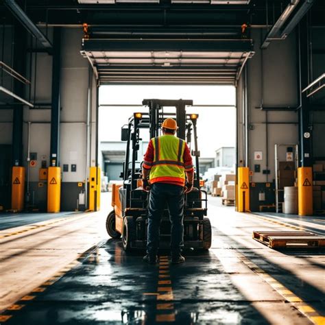 Free Warehouse Safety First Image Forklift Warehouse Industrial