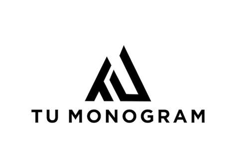 Premium Vector Tu Monogram Logo Design Vector Illustration