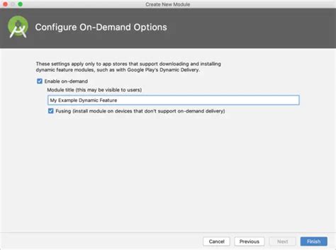 An Android Studio Dynamic Feature Tutorial Techotopia