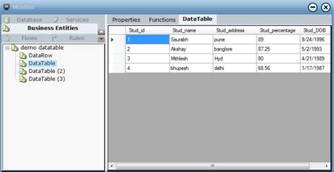 Using The Datatable Functions