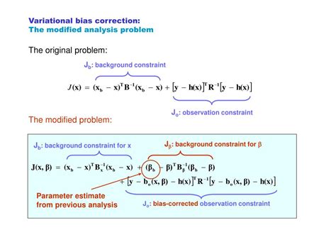 Ppt Bias Correction In Data Assimilation Powerpoint Presentation