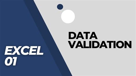 cara mudah membuat data validation di excel tutorial excel youtube