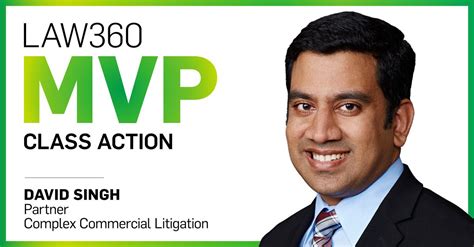 Weil Gotshal And Manges Llp On Linkedin David Singh Profiled As A Law360 Class Action Mvp For