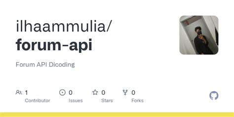 Github Ilhaammuliaforum Api Forum Api Dicoding
