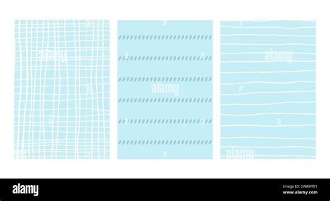 Simple Geometric Hand Drawn Irregular Patterns Doodle Checkered Simple