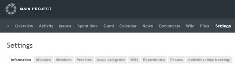 Editing Redmine Projects Redmine Help And Support