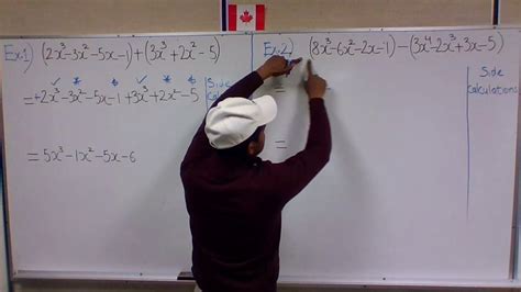 Add And Subtract Polynomials Youtube