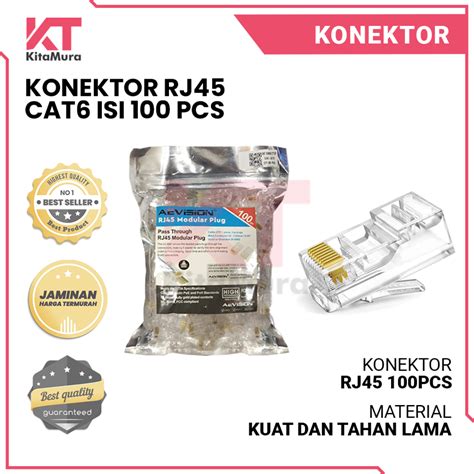 Jual Konektor Rj Cat Utp Pcs Shopee Indonesia