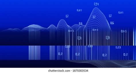 Abstract 3d Illustration Analytical Background Wireframe Stock