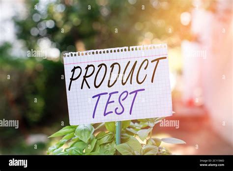 Text Sign Showing Product Test Business Photo Showcasing Process Of Measuring The Properties Or
